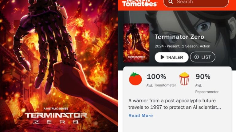 Terminator Zero Anime Gets Certified 100% Fresh On Rotten Tomatoes ...